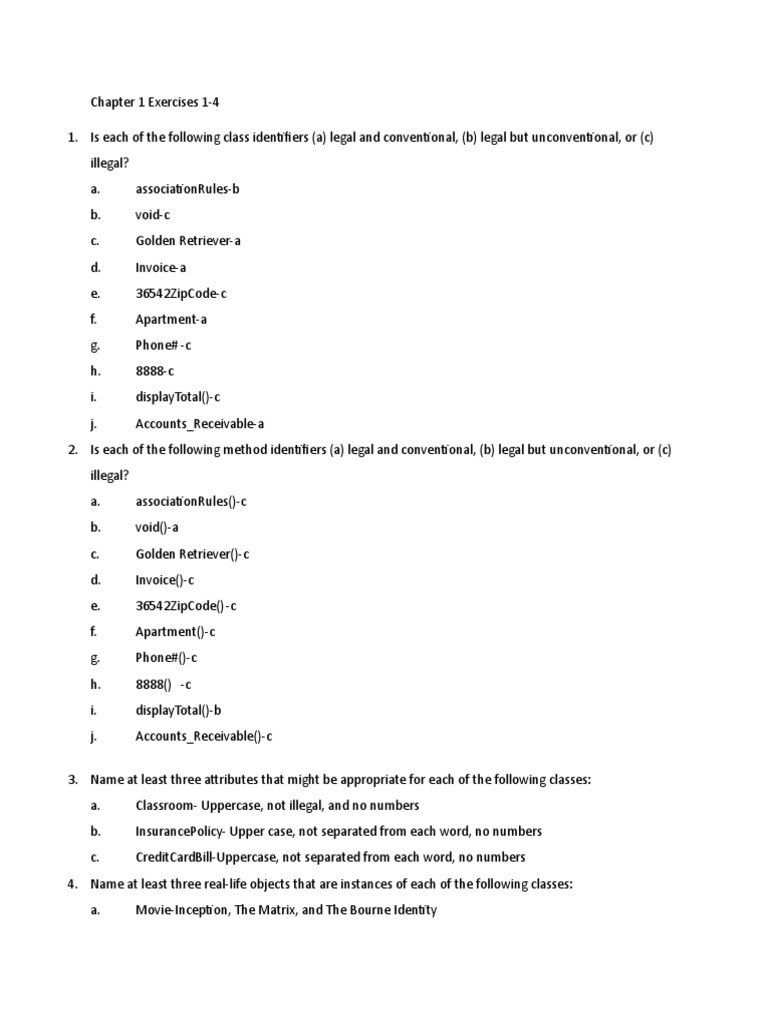 Ch 1 Java Exercises 