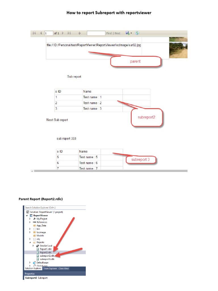 How To Report Subreport With Reportviewer PDF | PDF | Computer Programming | Computer Data