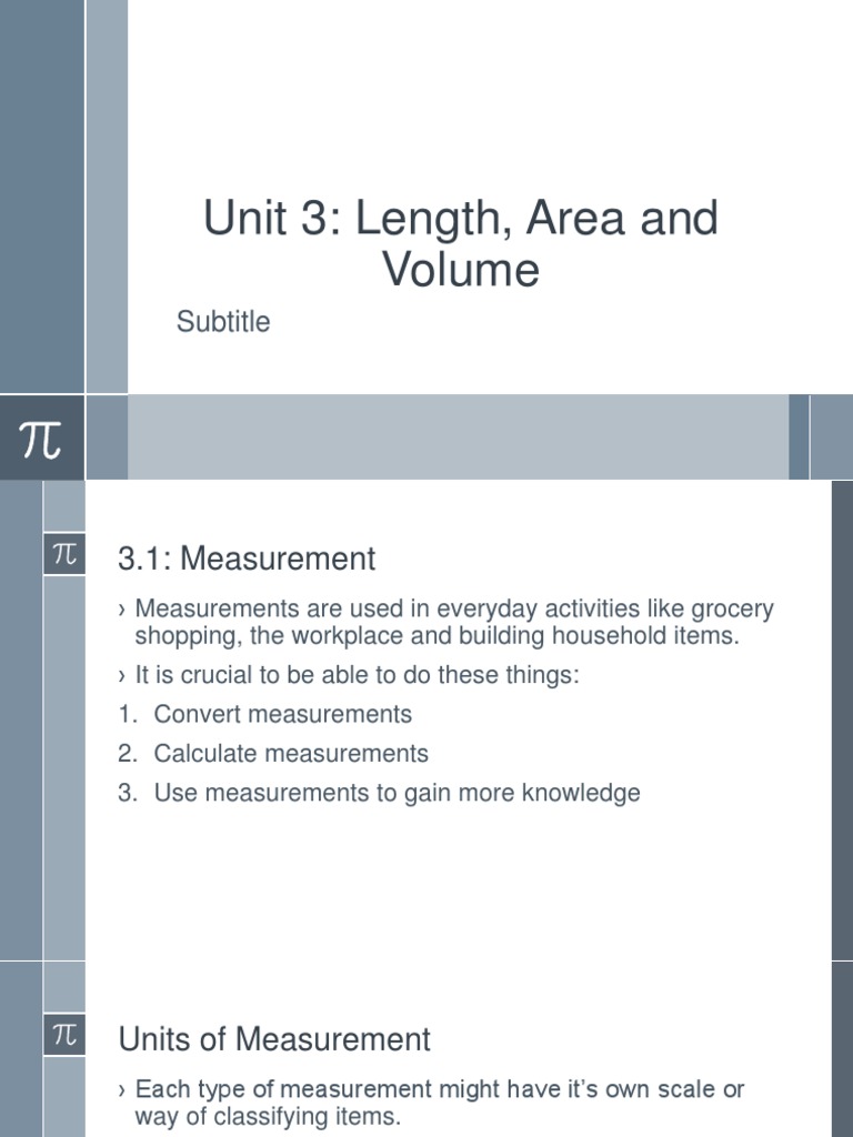 Unit 3 | Download Free PDF | Litre | Area