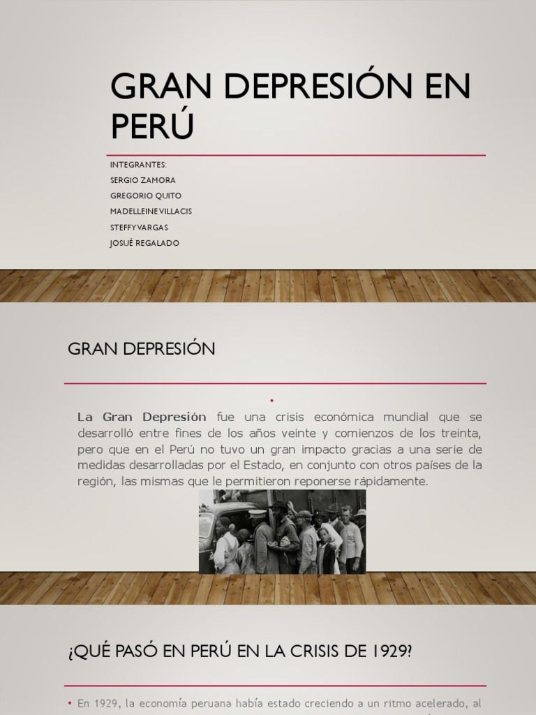 Gran Depresión - Perú | PDF | Gran depresion | Perú
