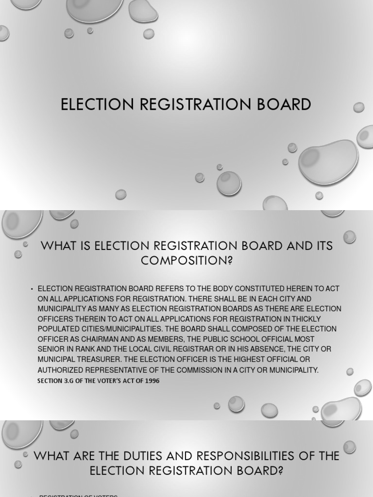 Duties of Electoral Board in Philippines | PDF | Government | Social ...