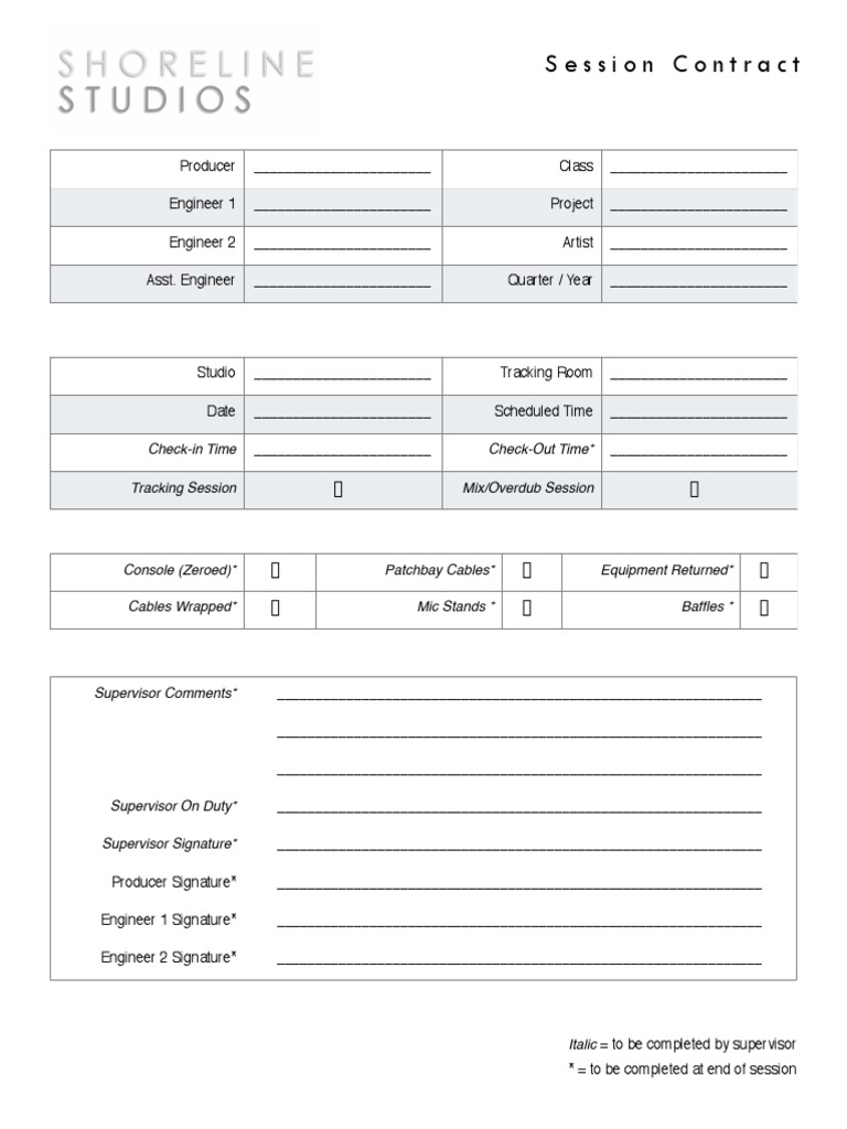 Session Contract | PDF