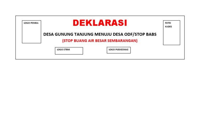 Spanduk Deklarasi | PDF