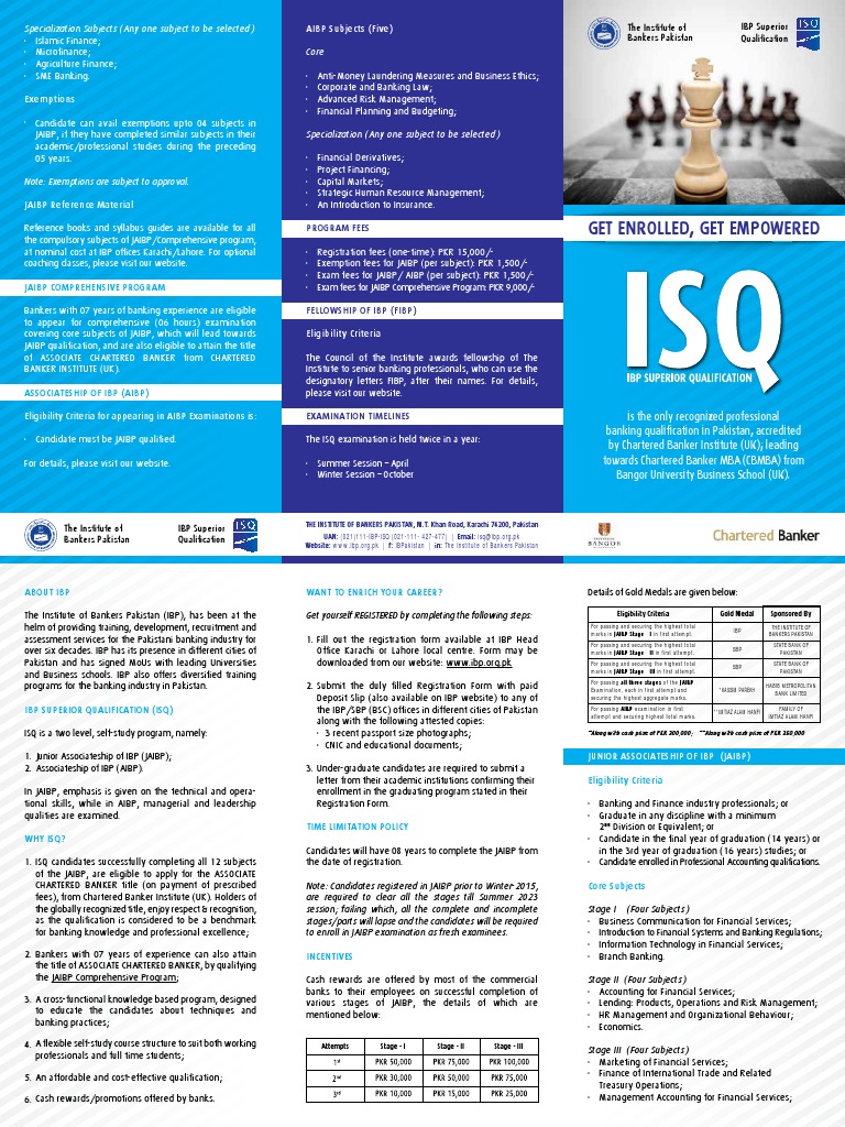 ISQ Brochure S18 | Banks | Pakistan