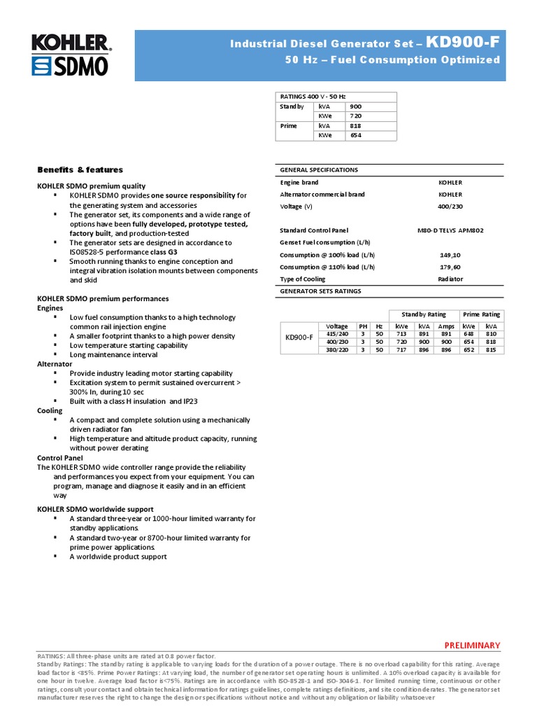 KD900 F | PDF | Diesel Engine | Engines