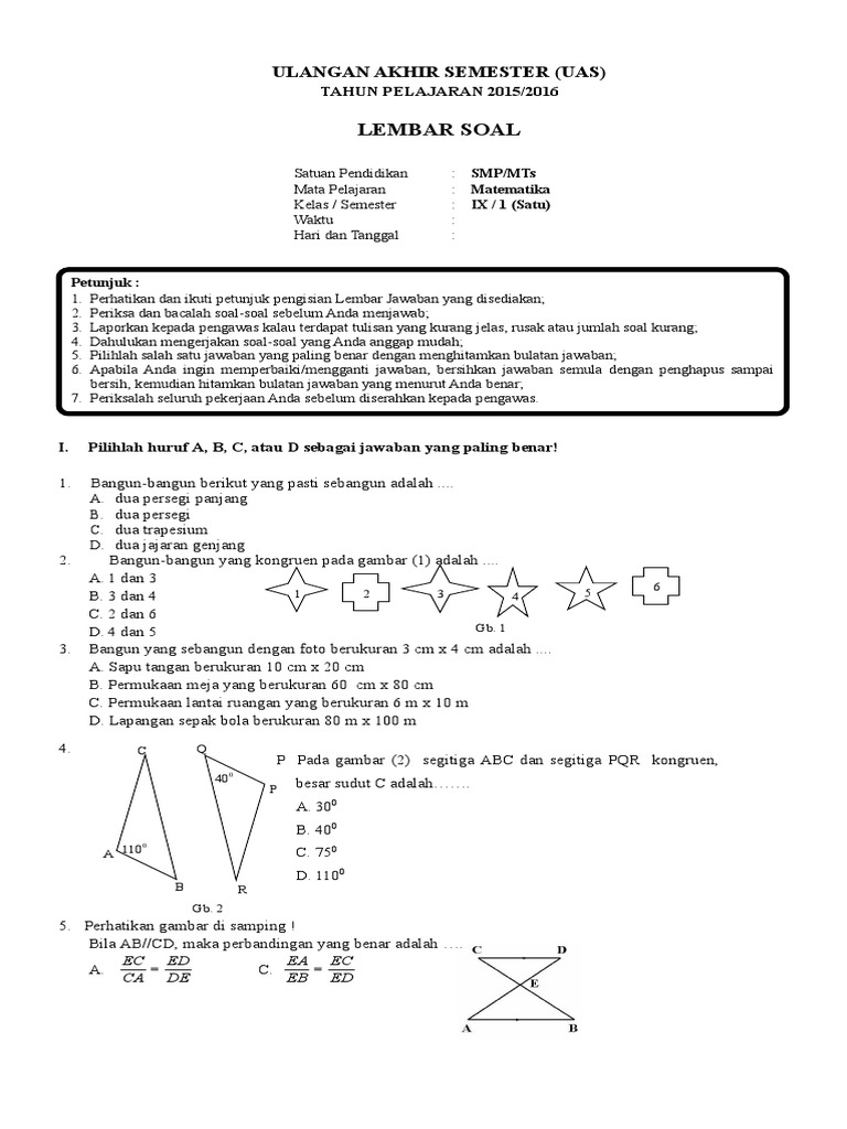 Soal Matematika | PDF