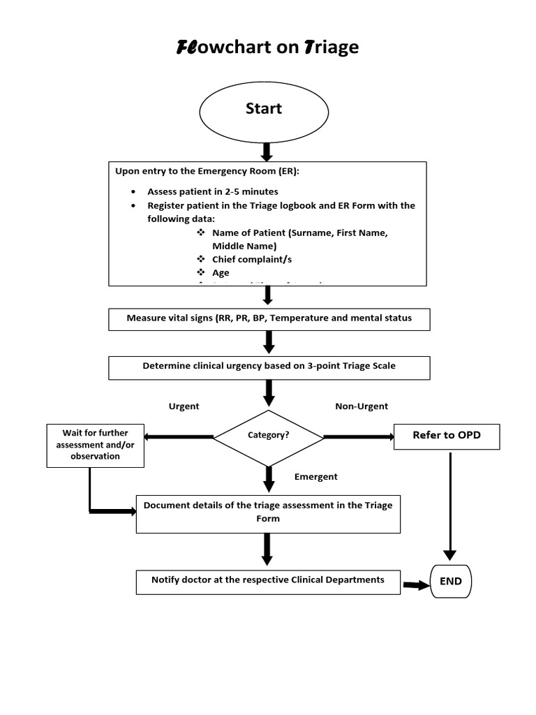 Flowchart On Triage | PDF