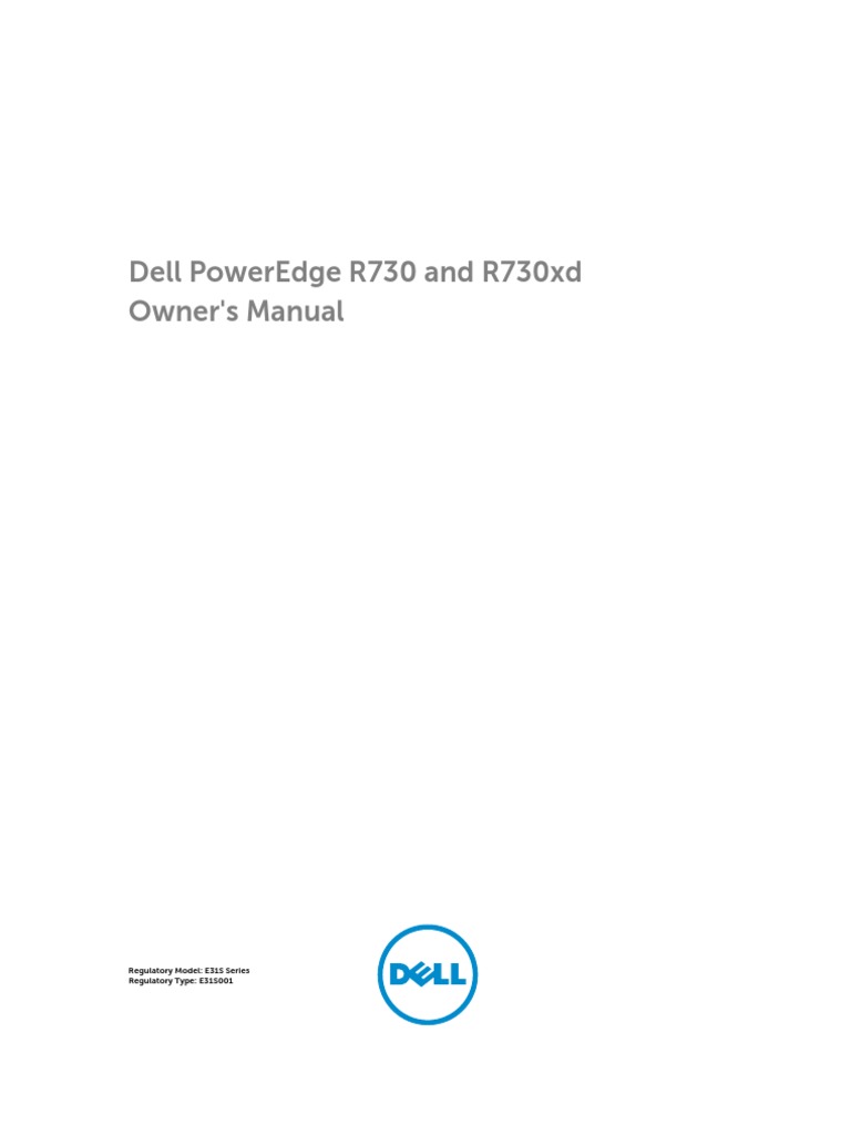Dell R730 | PDF | Usb | Solid State Drive