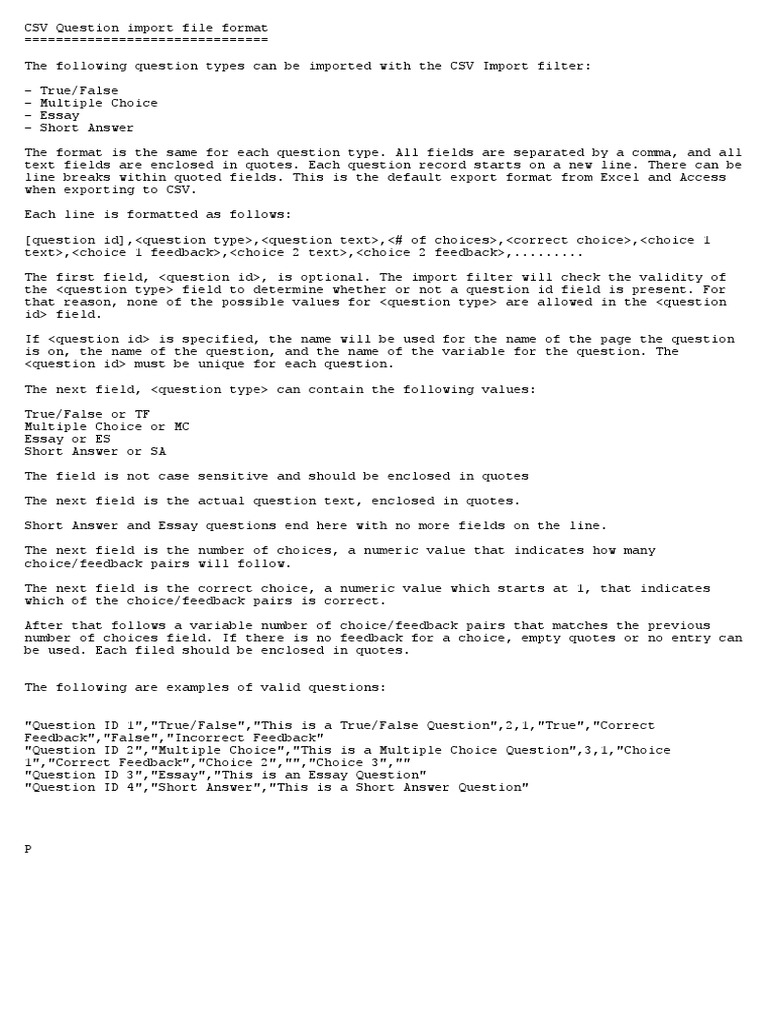 CSV Import Guide for Educators | PDF | Career & Growth | Teaching ...