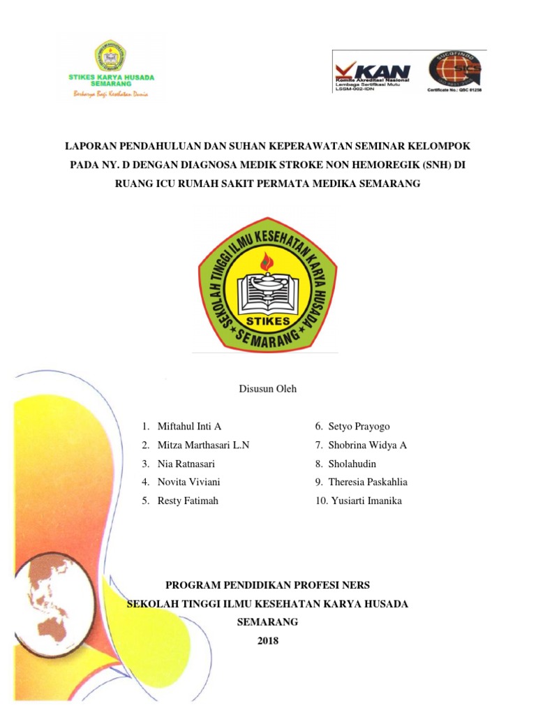 Askep SNH Icu Gadar | PDF