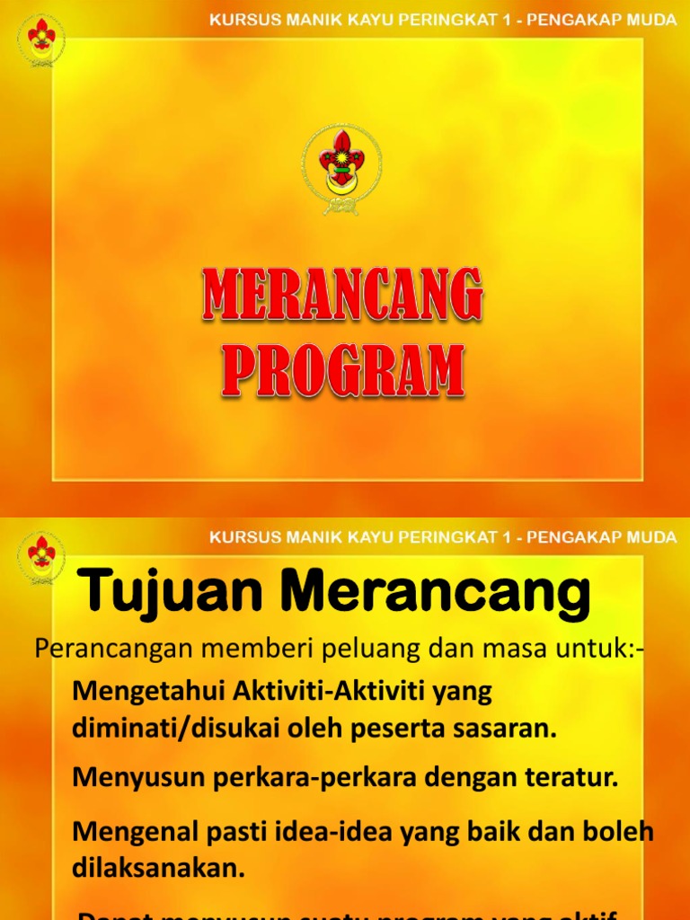 Panduan Merancang Program Pengakap | PDF | Karier & Perkembangan | Bisnis