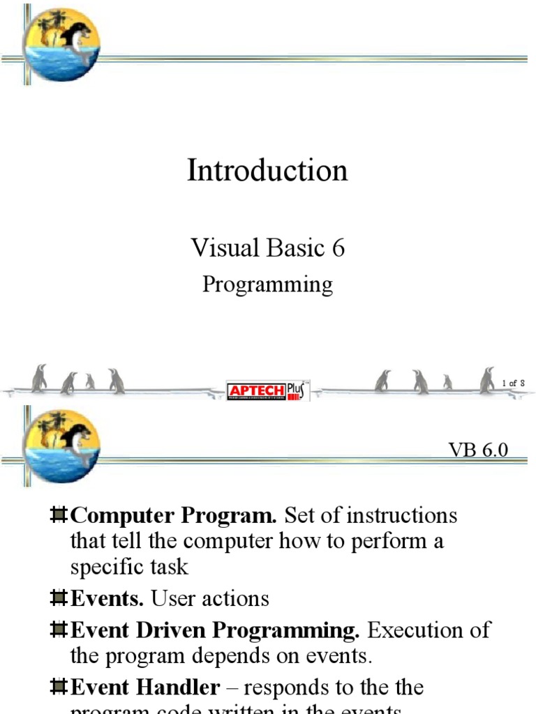 Visual Basic 6: Programming | PDF