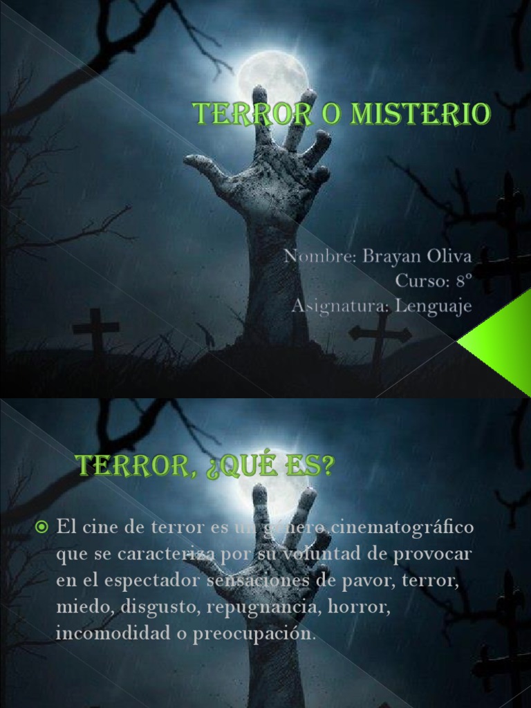 Características del Terror y Misterio | PDF | Libros para adolescentes