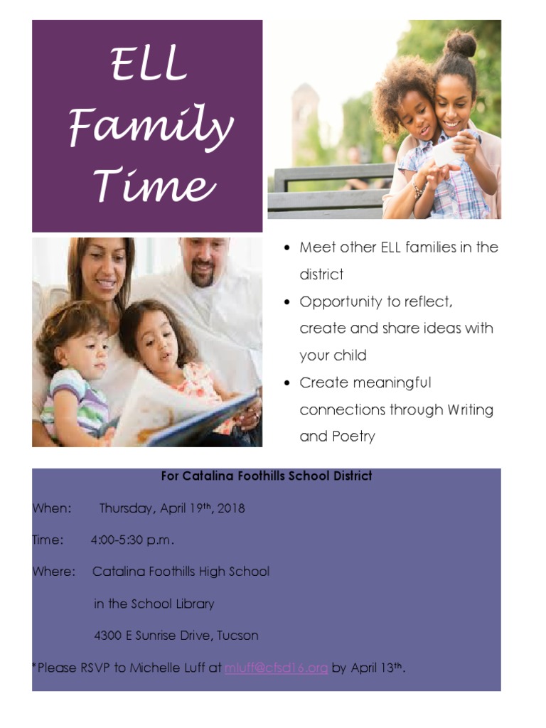 ELL Family Meeting Flyer | PDF