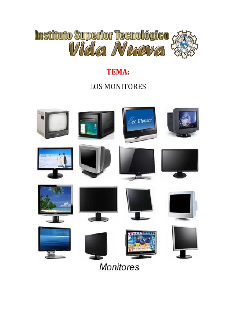 Tipos de Monitor | PDF | Monitor de computadora | Ingeniería Informática