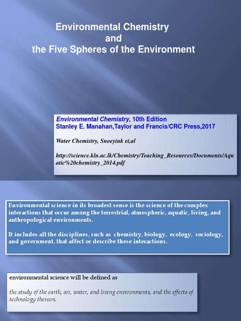 Environmental Chemistry PPT 1314022018 TUGAS | PDF | Properties Of ...
