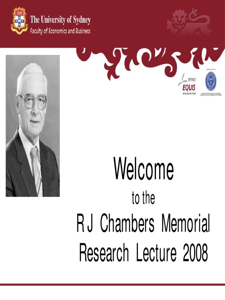 RJ Chambers Peasnell Lecture | PDF | Employee Stock Option | Valuation ...