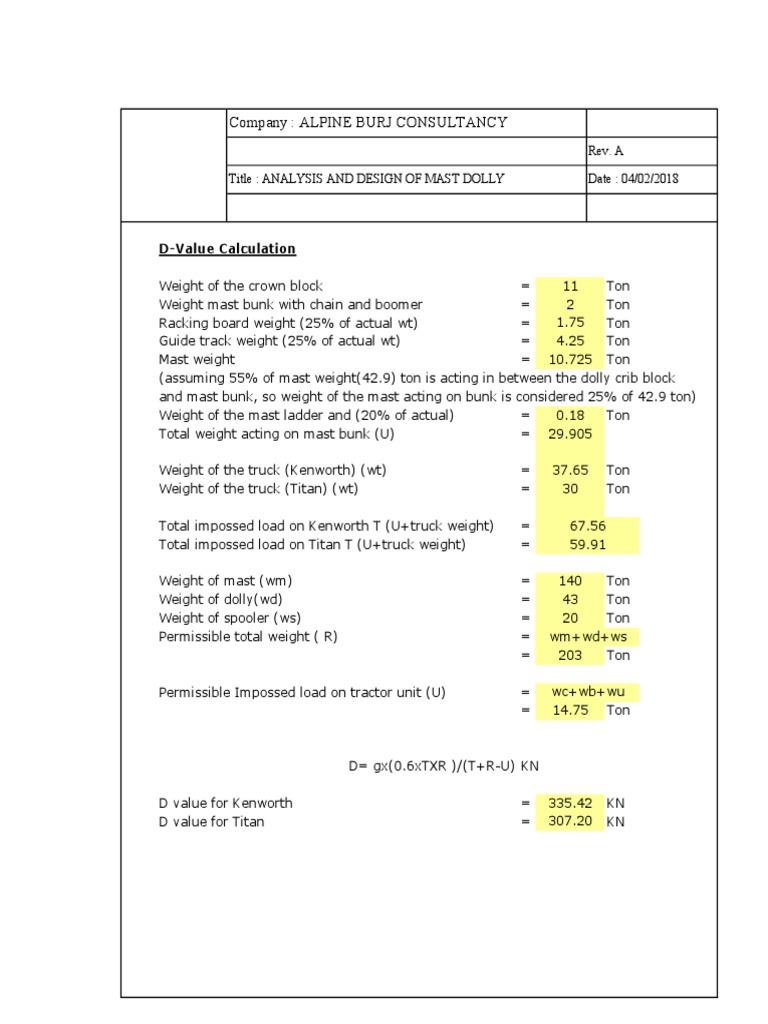 D Value Calculation | PDF