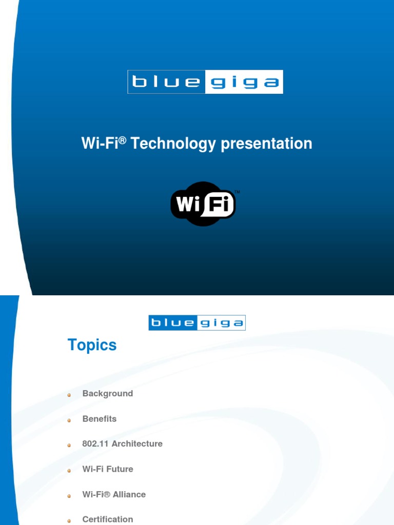 WiFi Technology | PDF | Ieee 802.11 | Wi Fi