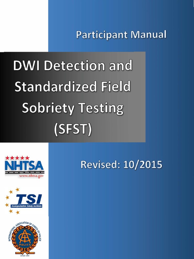 SFST Training for Law Enforcement | PDF | Driving Under The Influence ...