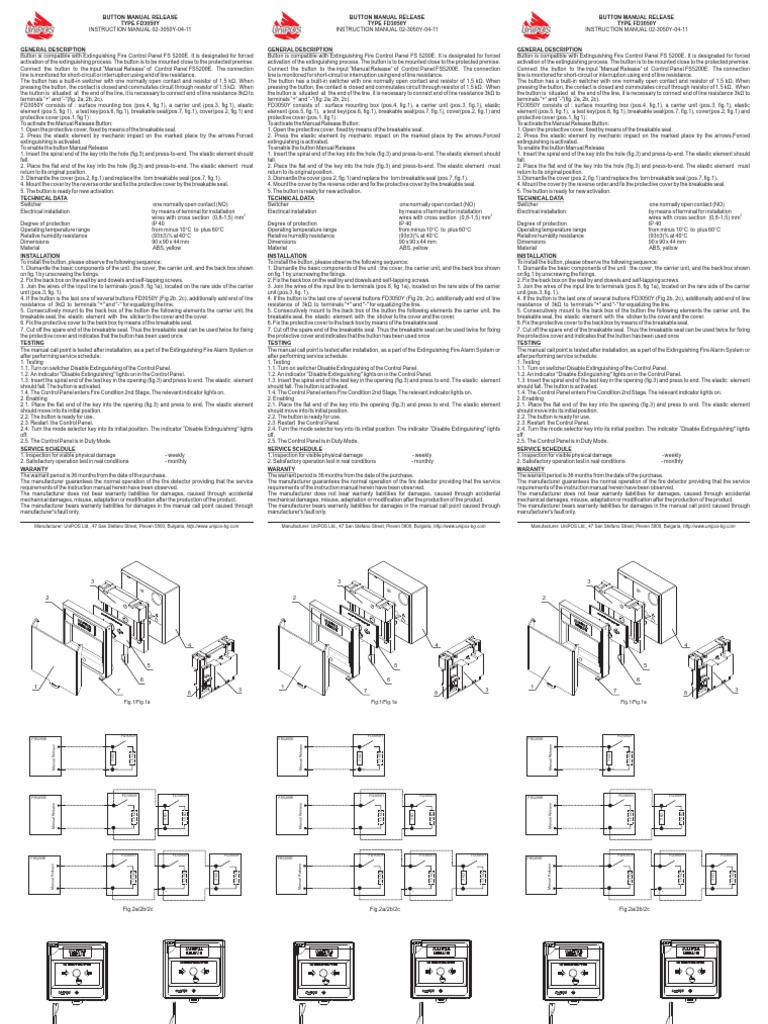 Manual Instalare FD3050Y en | PDF | Switch | Electrical Components