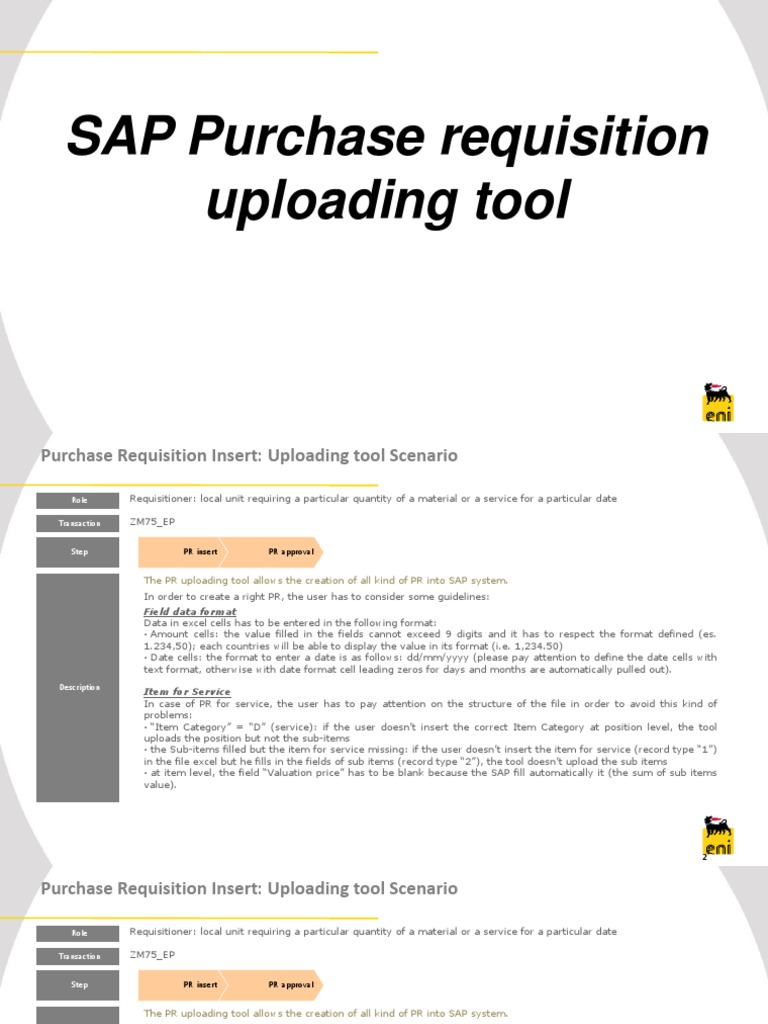 Purchase Requisitions Uploading Tool | PDF | Computer File | Microsoft ...