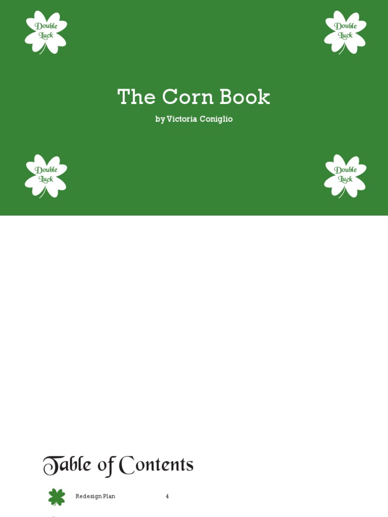 The Corn Book: Double Luck Double Luck | PDF | Brand | Logos