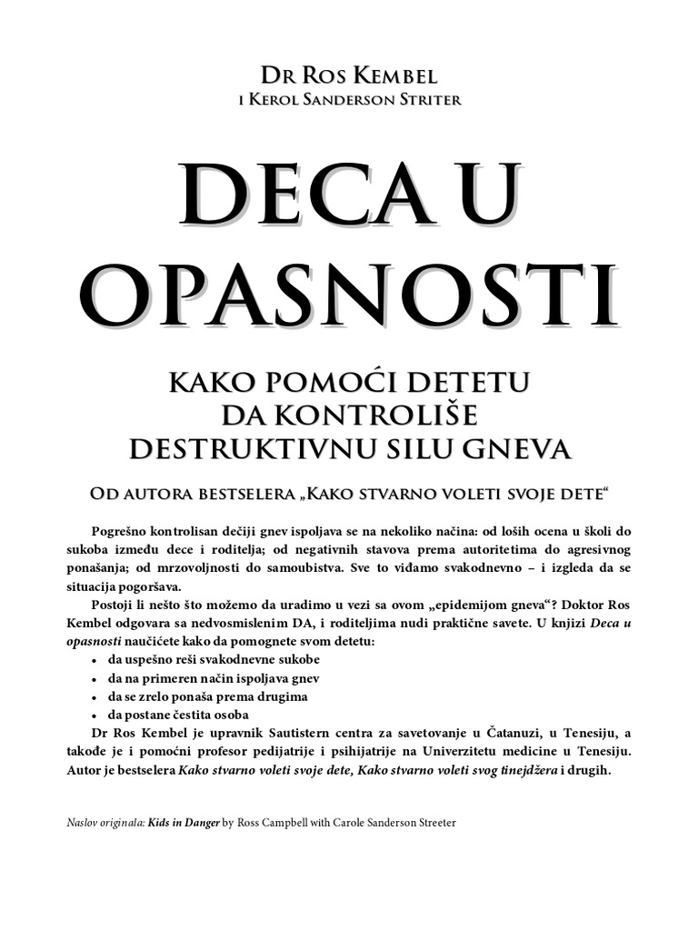 Deca U Opasnosti - Ros Kembel & Kerol Sanderson Striter | PDF