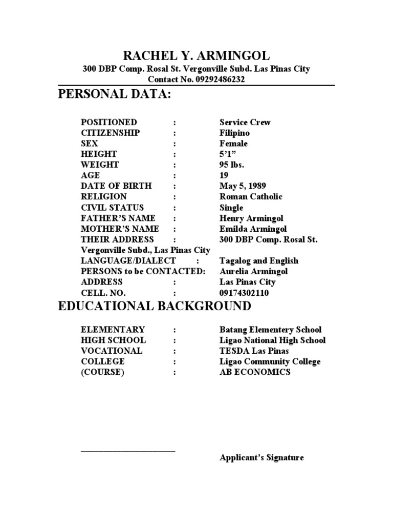 Rachel' S Resume | PDF