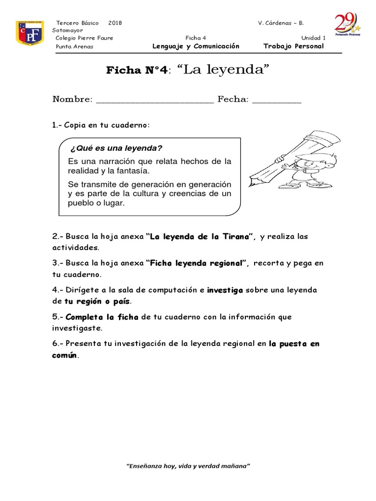 Ficha 4 Leyenda | PDF