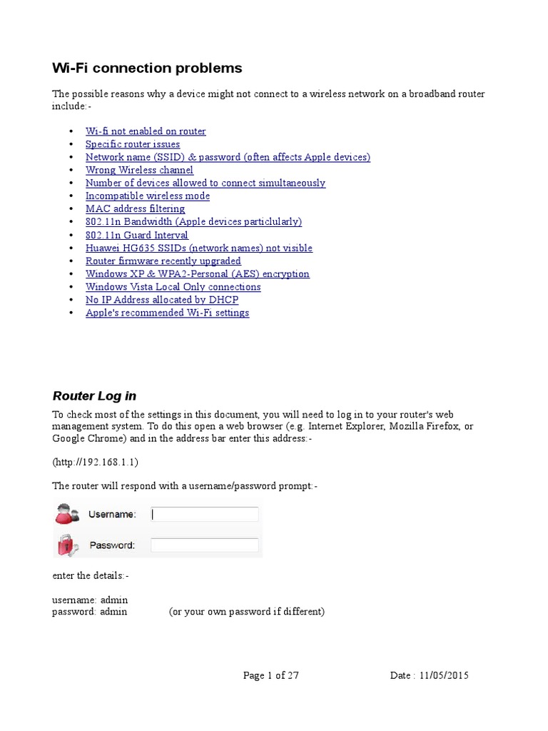 Troubleshooting Wi-Fi Connection Issues | PDF | Wi Fi | Wireless Lan
