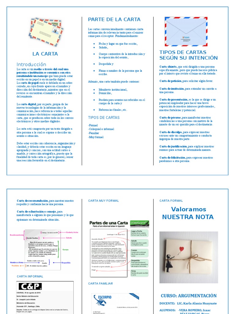 Triptico de La Carta | PDF | Comunicación | Science