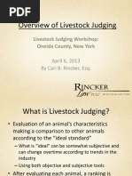 Livestock Judging Techniques Explained | PDF | Livestock | Domesticated ...