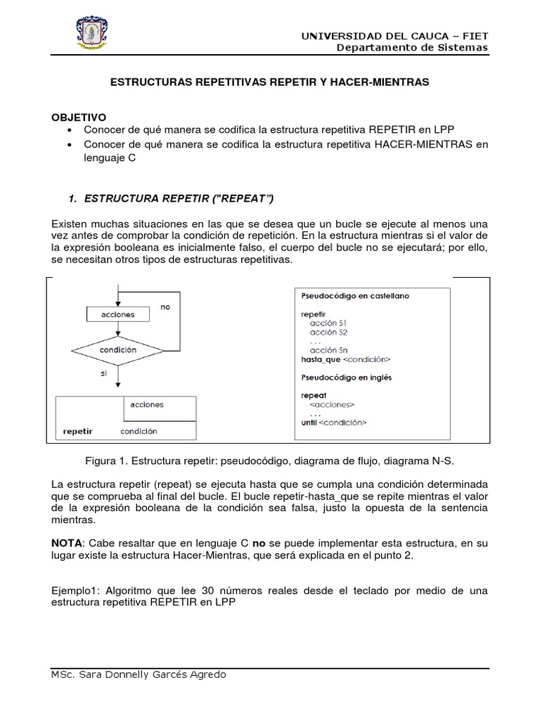 Practica 6 Estructura Repetitiva Hacer Mientras | PDF | Lenguaje de ...