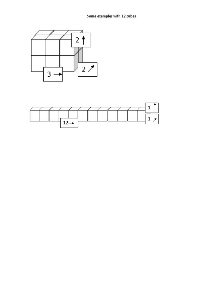 12 Cube Arrangement Examples | PDF