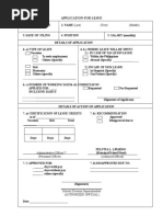 Form 6 Application For Leave | PDF | Leave Of Absence | Sick Leave