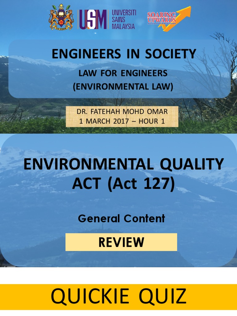 Eup 222 Fmo 01032017 Elearning Eqa2 | PDF | Water Pollution | Pollution