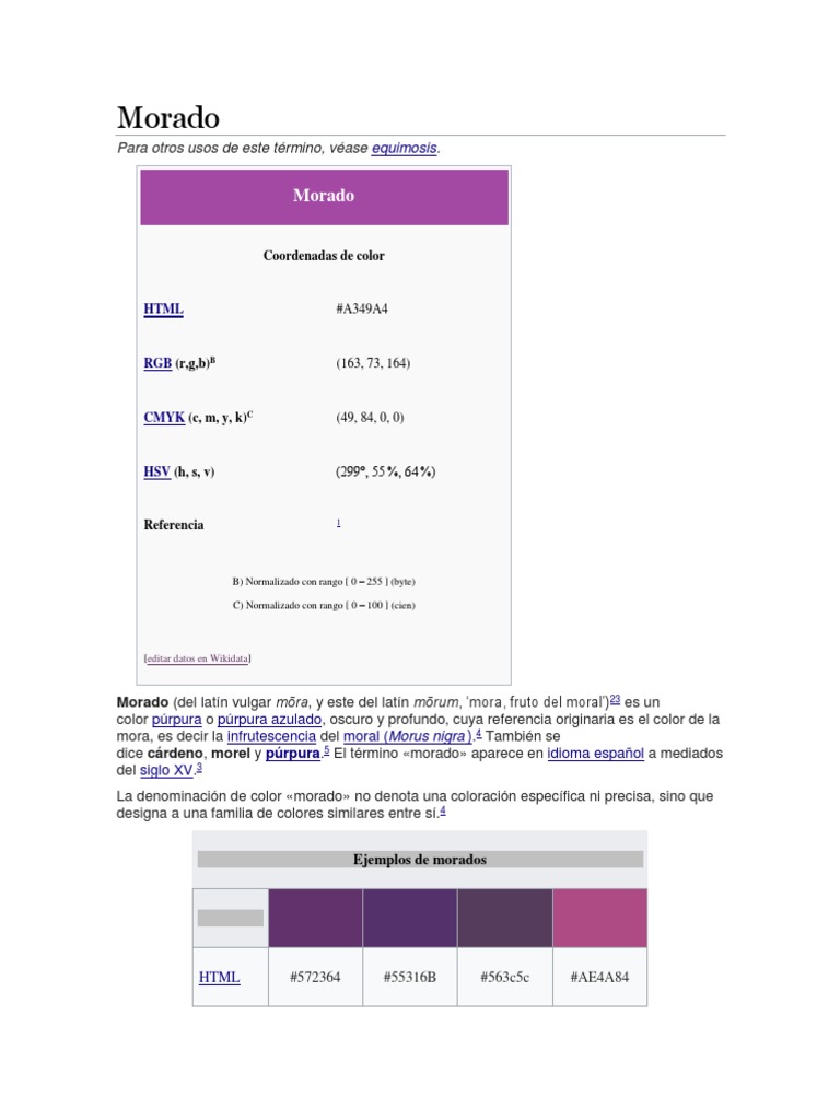 Morado | PDF | Color | Qualia