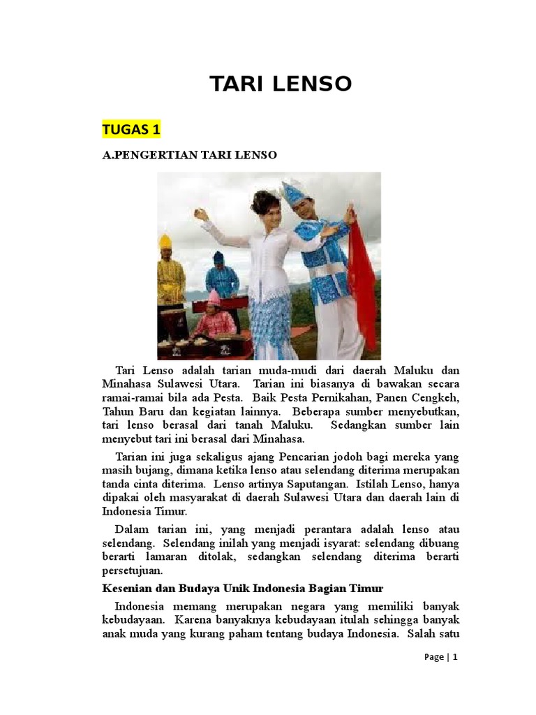 Tari Lenso | PDF