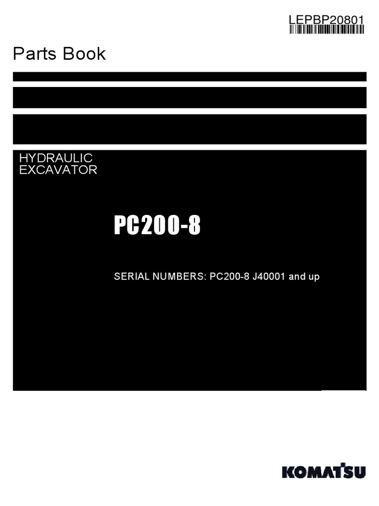 Partbook Pc200 8 Lepbp20801 | PDF | Turbocharger | Rotating Machines