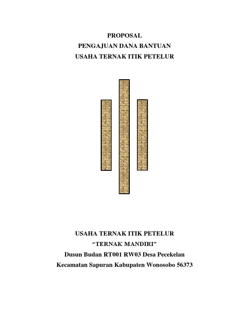 Proposal Ternak Itik Petelur Dimas | PDF