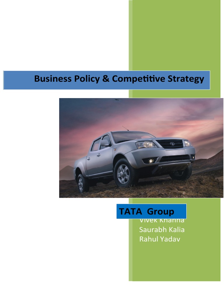 Tata Motors: Strategy & Market Position | PDF | Car | Ford Motor Company