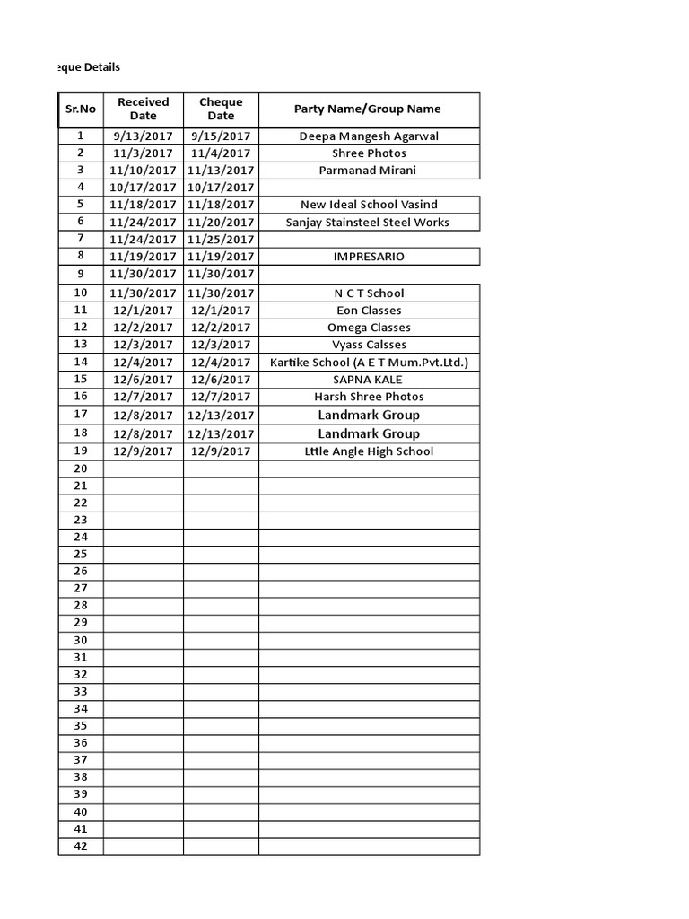 Cheque Details | PDF | Mumbai | Banks