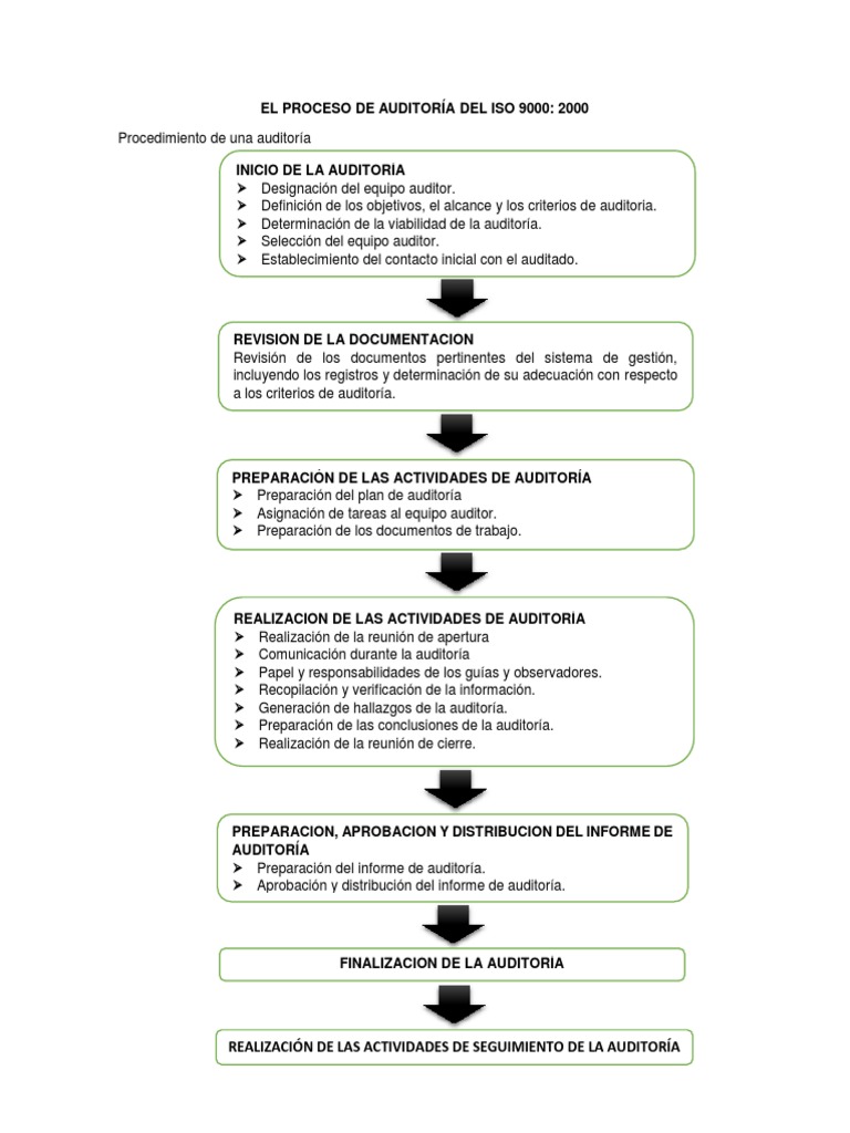 El Proceso de Auditoría Del Iso 9000 | PDF