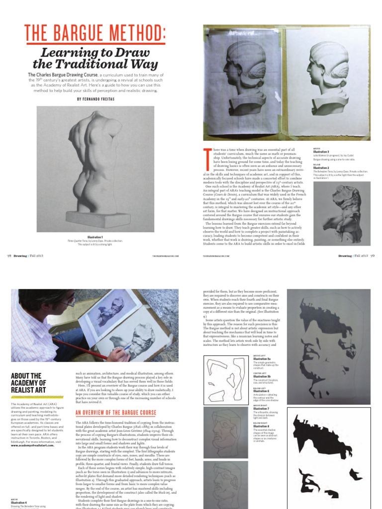 Learning To Draw The Traditional Way | PDF | Shape | Drawing