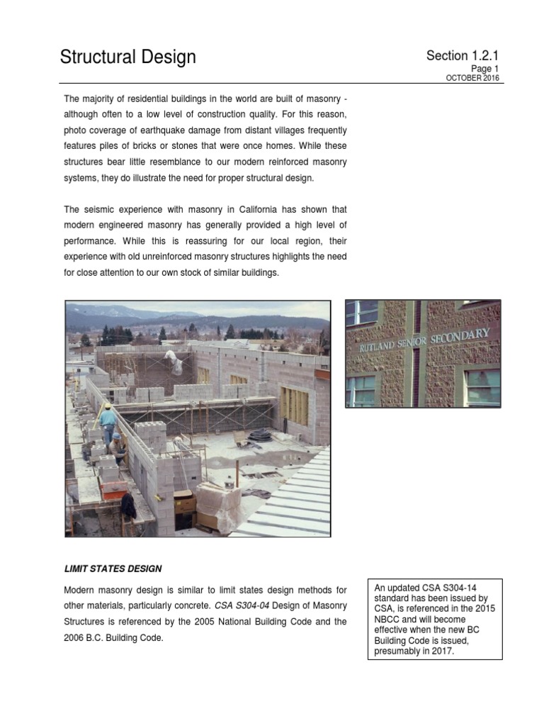 Structural Design | Download Free PDF | Masonry | Earthquake Engineering
