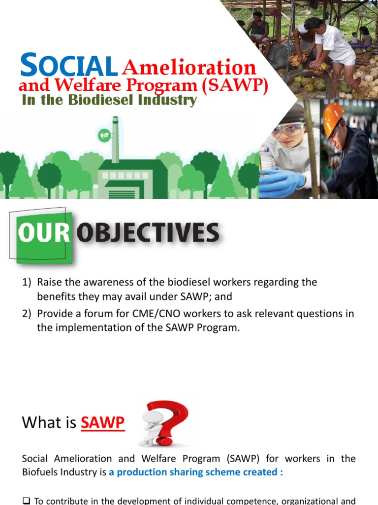 Social Amelioration and Welfare Program (SAWP) Presentation - 21 July ...