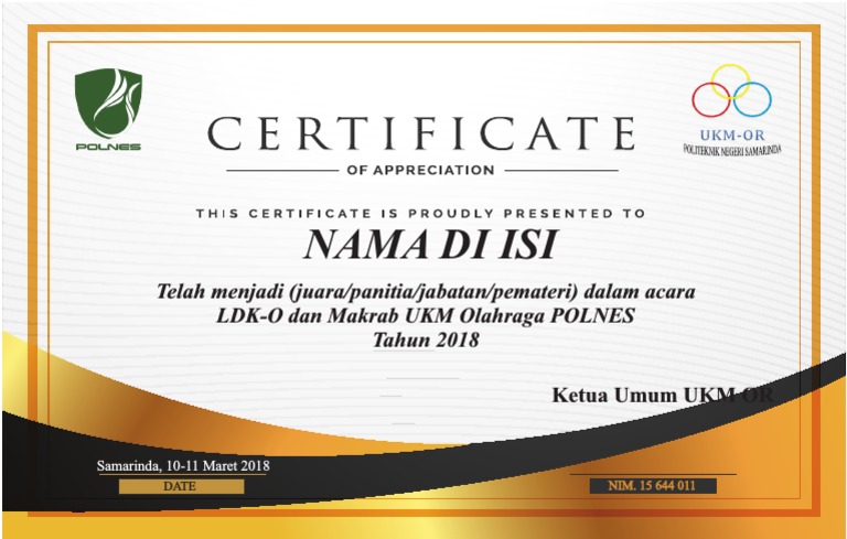 Sertifikat LDK | PDF