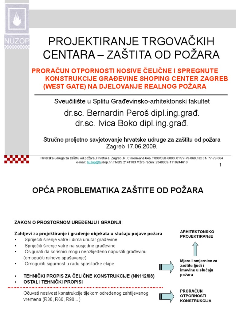 Projektiranje Trgovackih Centara - Zastita Od Pozara | PDF