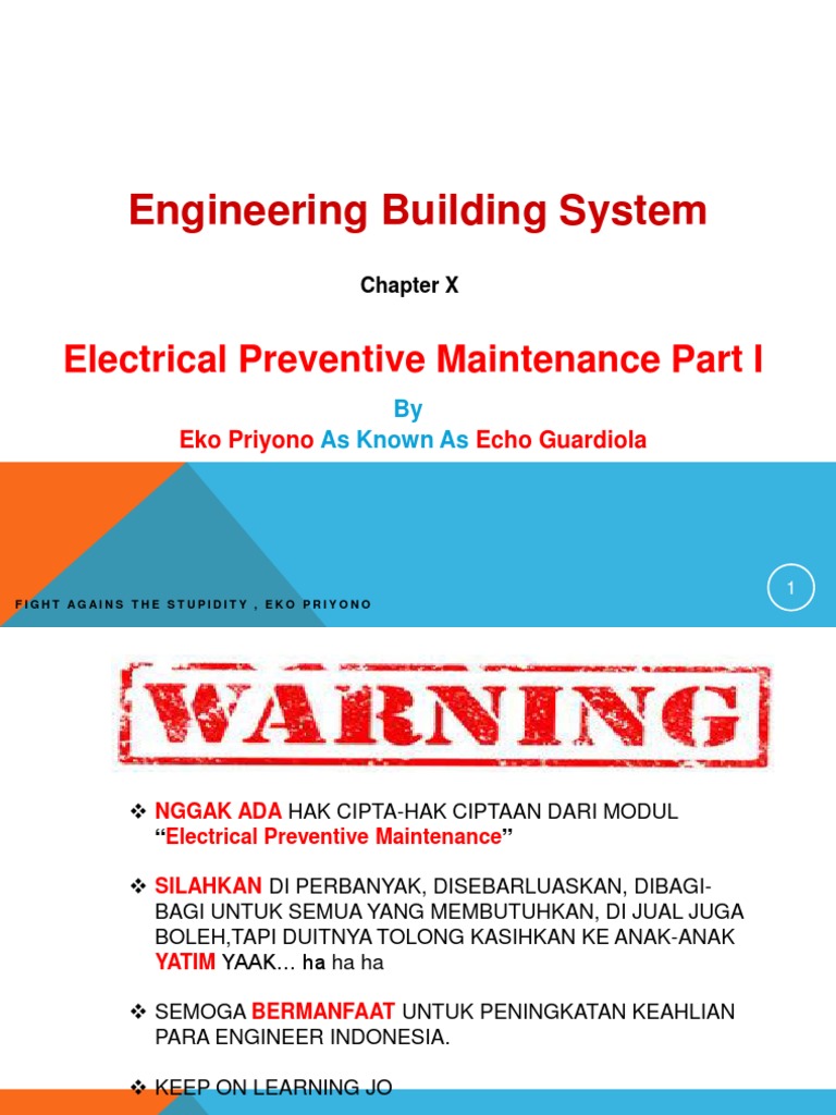 045 - Engineering Building System Chapter Electrical Preventive ...